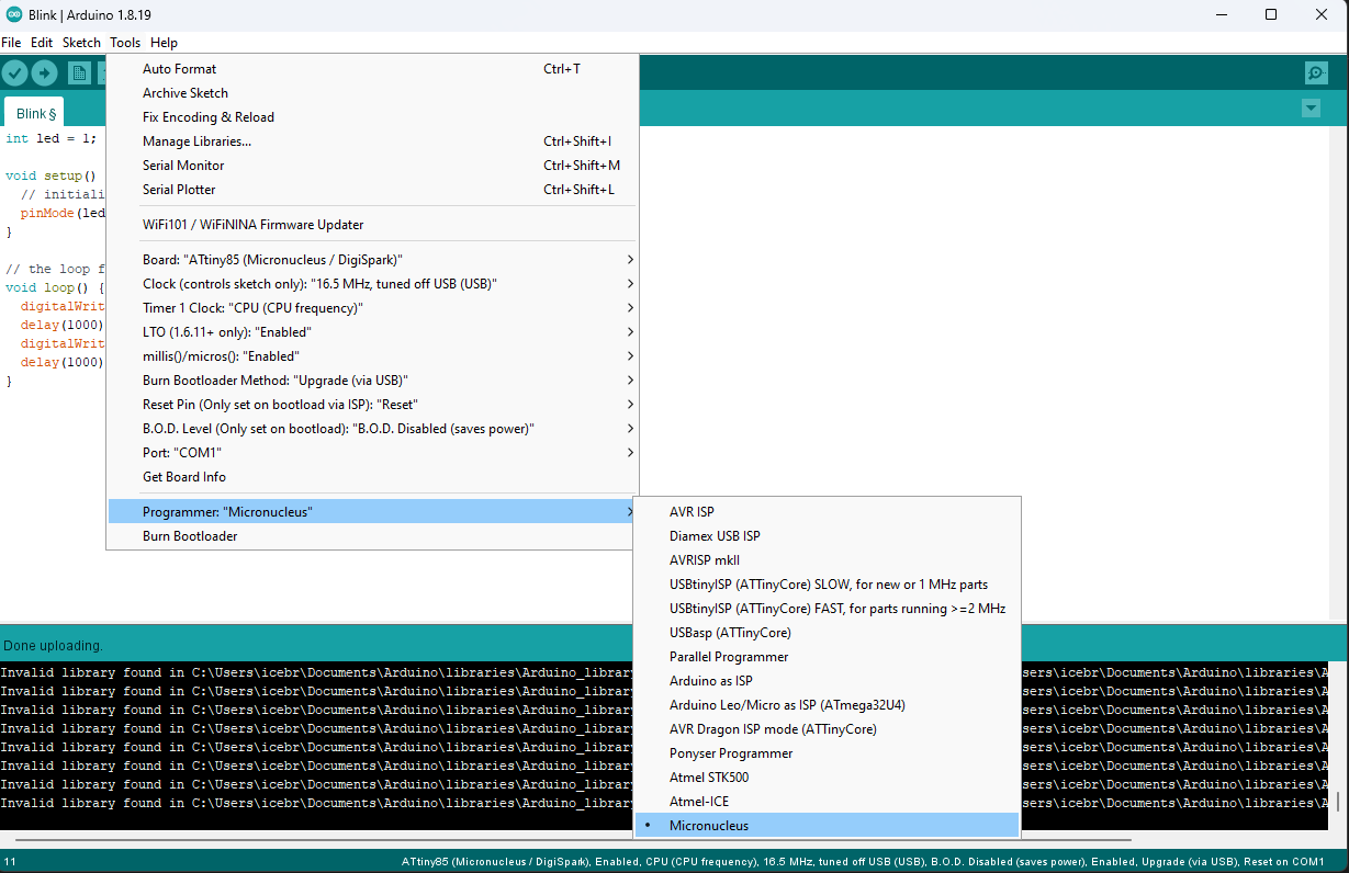 Инсталиране на DigiSpark ATtiny85 в Arduino IDE - Ardudevelop.eu