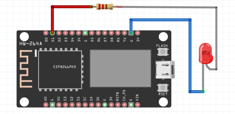 Първа програма за ESP8266 и MicroPython Blink.py - Ardudevelop.eu