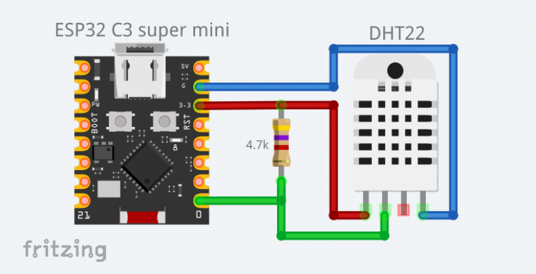 DHT22 и ESP32 C3 измерване на температура и влажност с MicroPython - Ardudevelop.eu