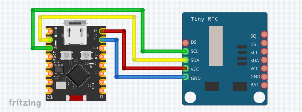 Работа с DS1307 RTC модул, MicroPython и ESP32 - Ardudevelop.eu