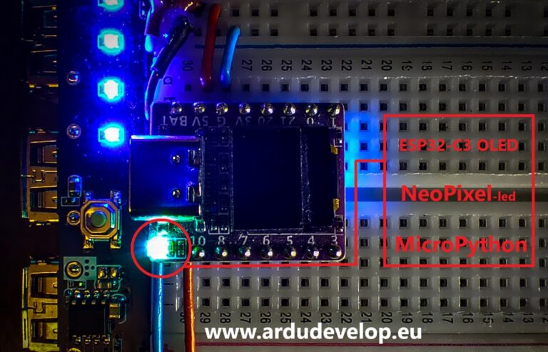 Управление на NeoPixel светодиод с MicroPython и ESP32 - Ardudevelop.eu